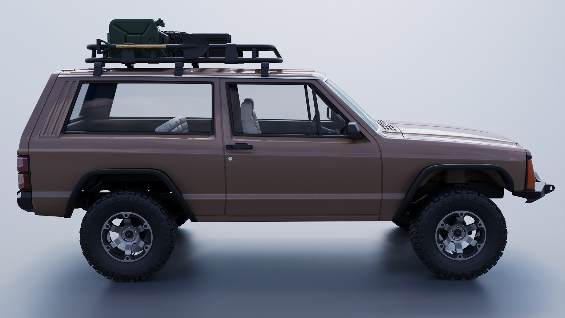 Jeep Cherokee XJ 2 Door 1984 Custom 3D model 3D printable | CGTrader