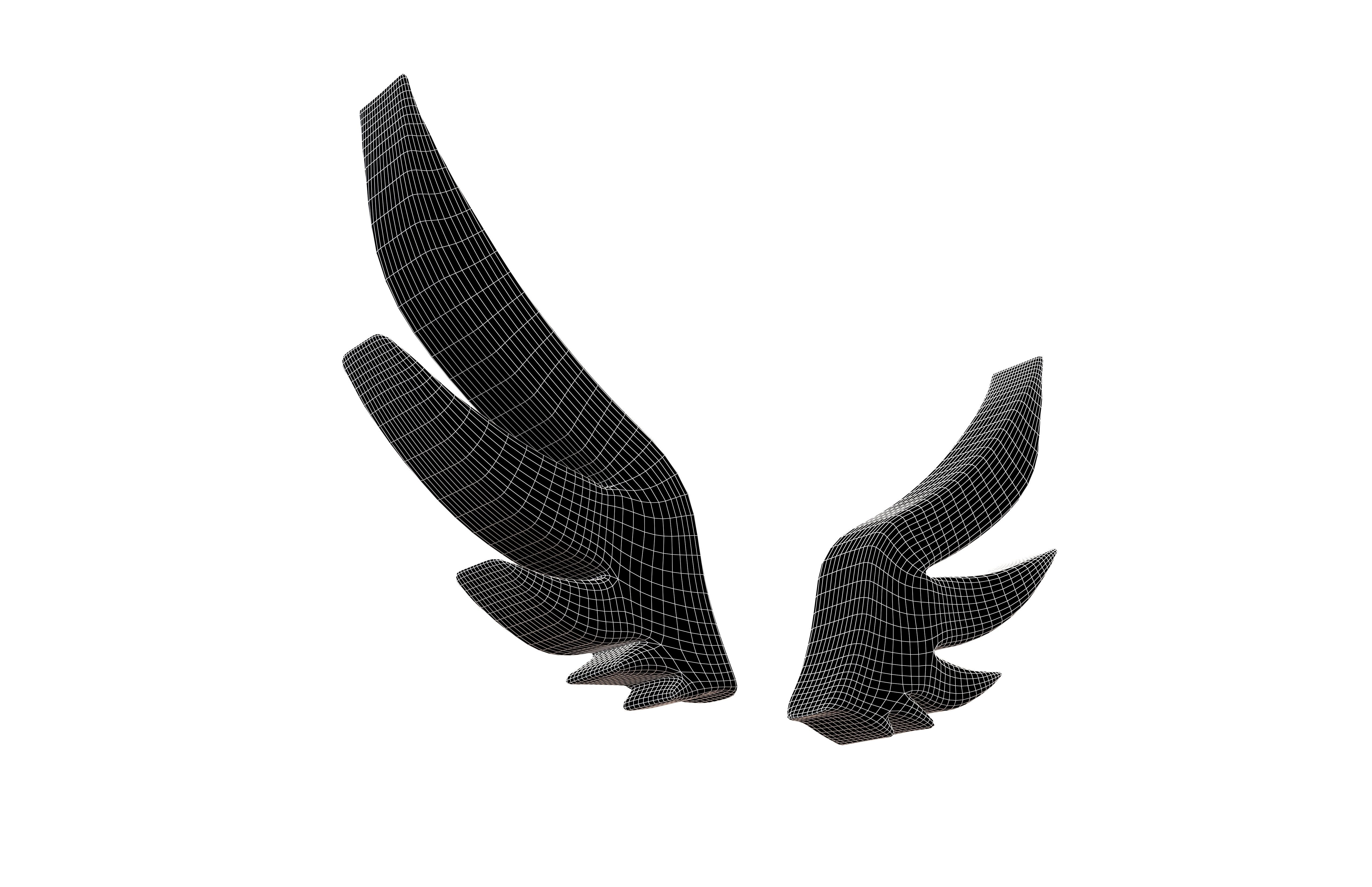 3D model Wing Symbol v7 001 VR / AR / low-poly | CGTrader