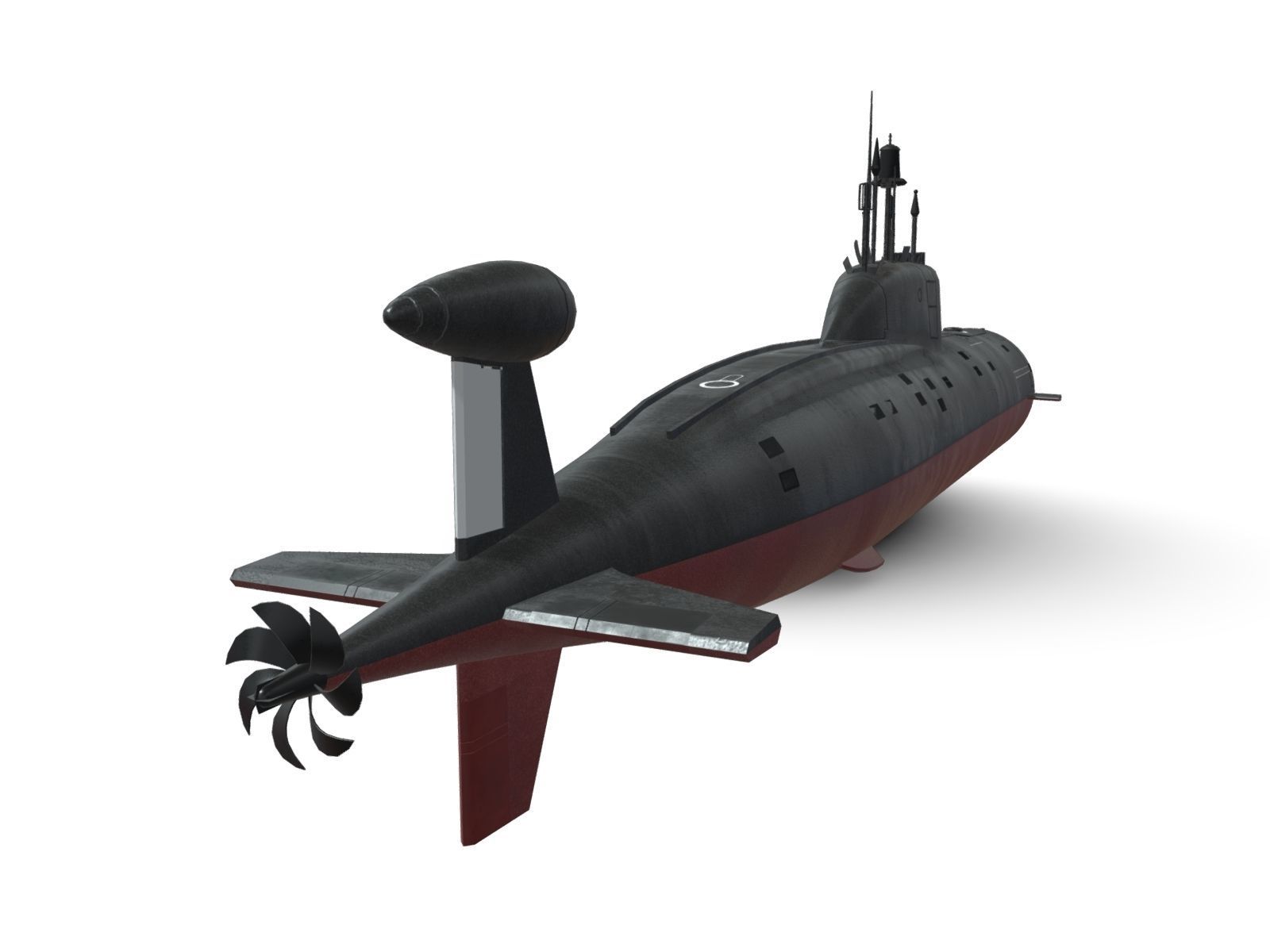 Nuclear Submarine Akula Class 3D model | CGTrader