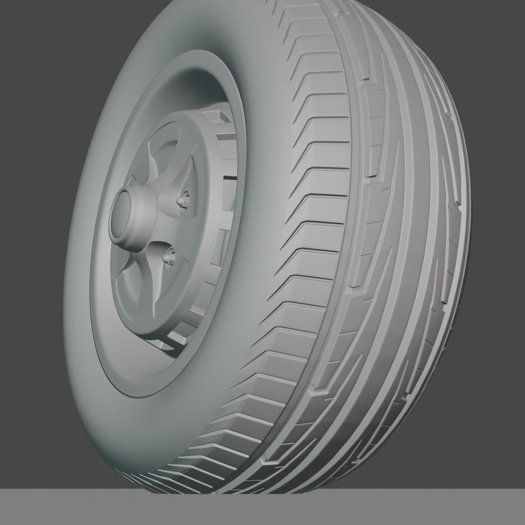 Jaguar Kent alloy with Pirelli sport tyre 3D model | CGTrader