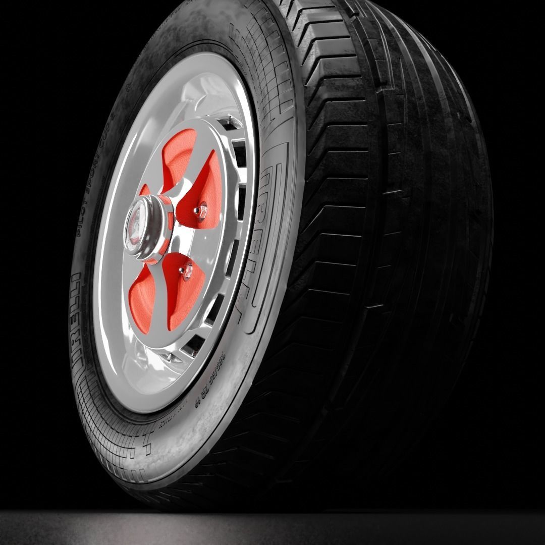 Jaguar Kent alloy with Pirelli sport tyre 3D model | CGTrader