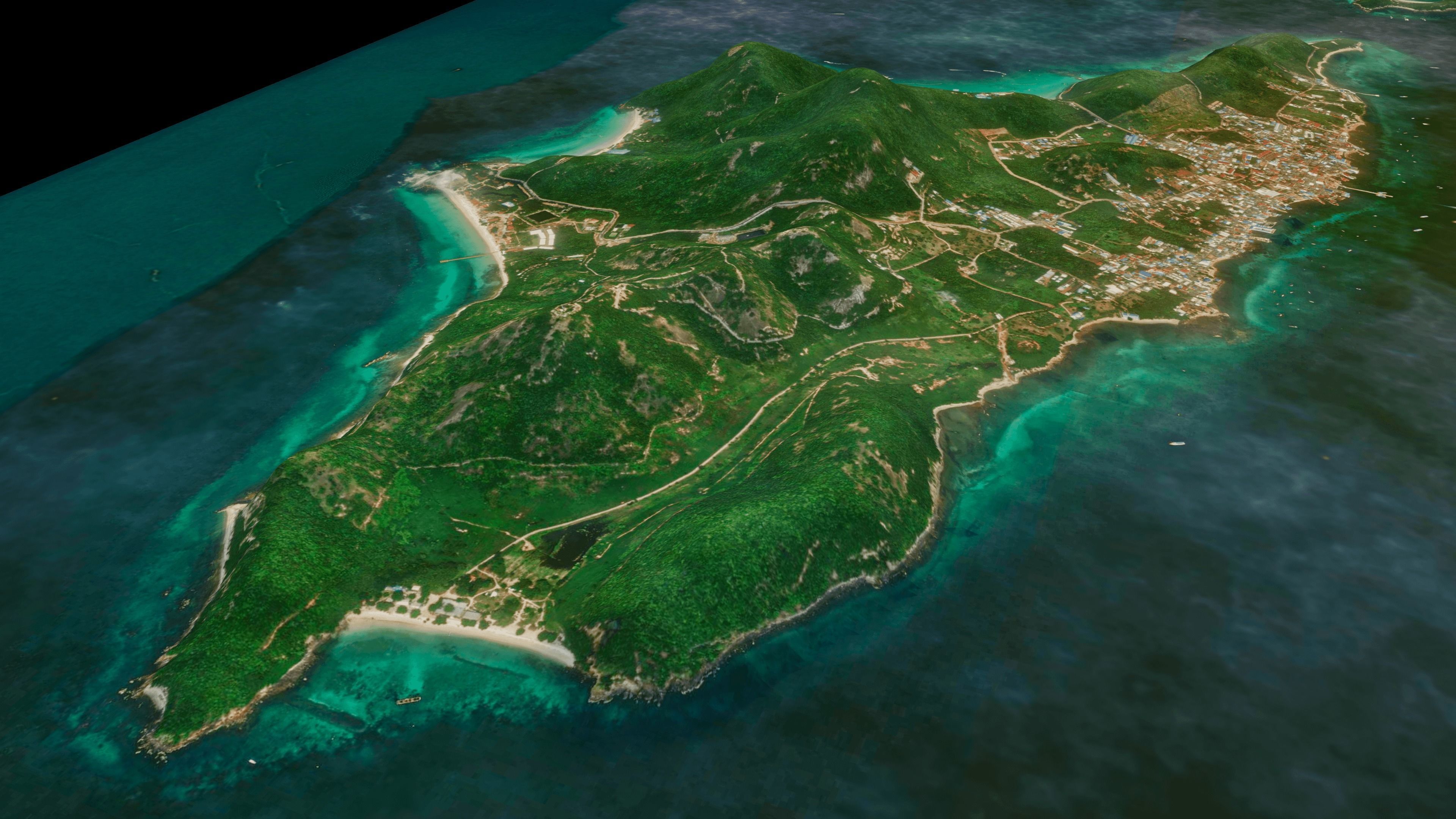 Koh Kood island 3d model terrain 3D model | CGTrader