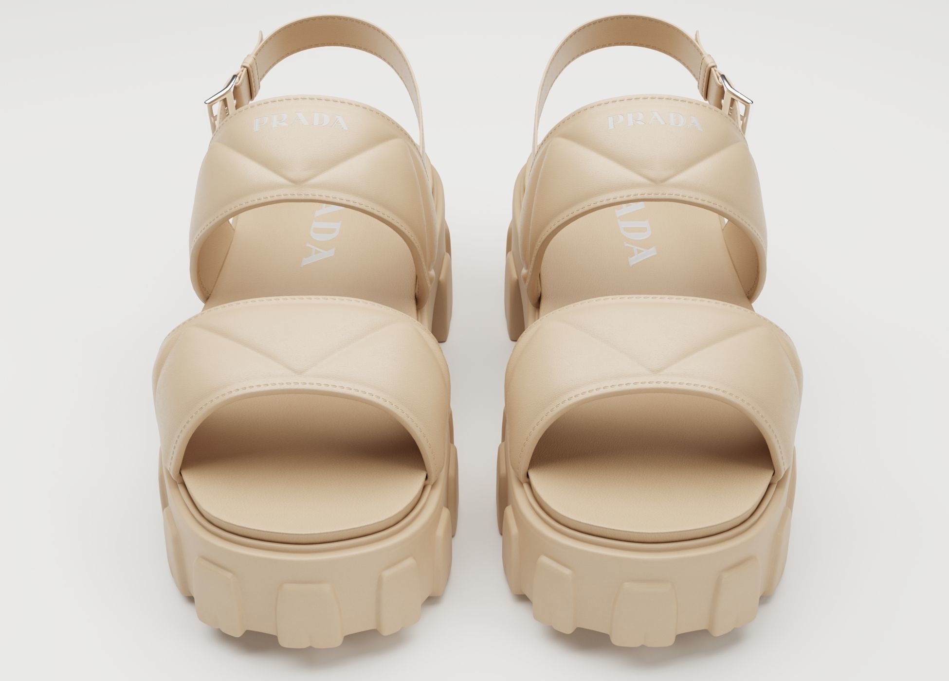 3D model Sandals Prada Quilted VR / AR / low-poly | CGTrader