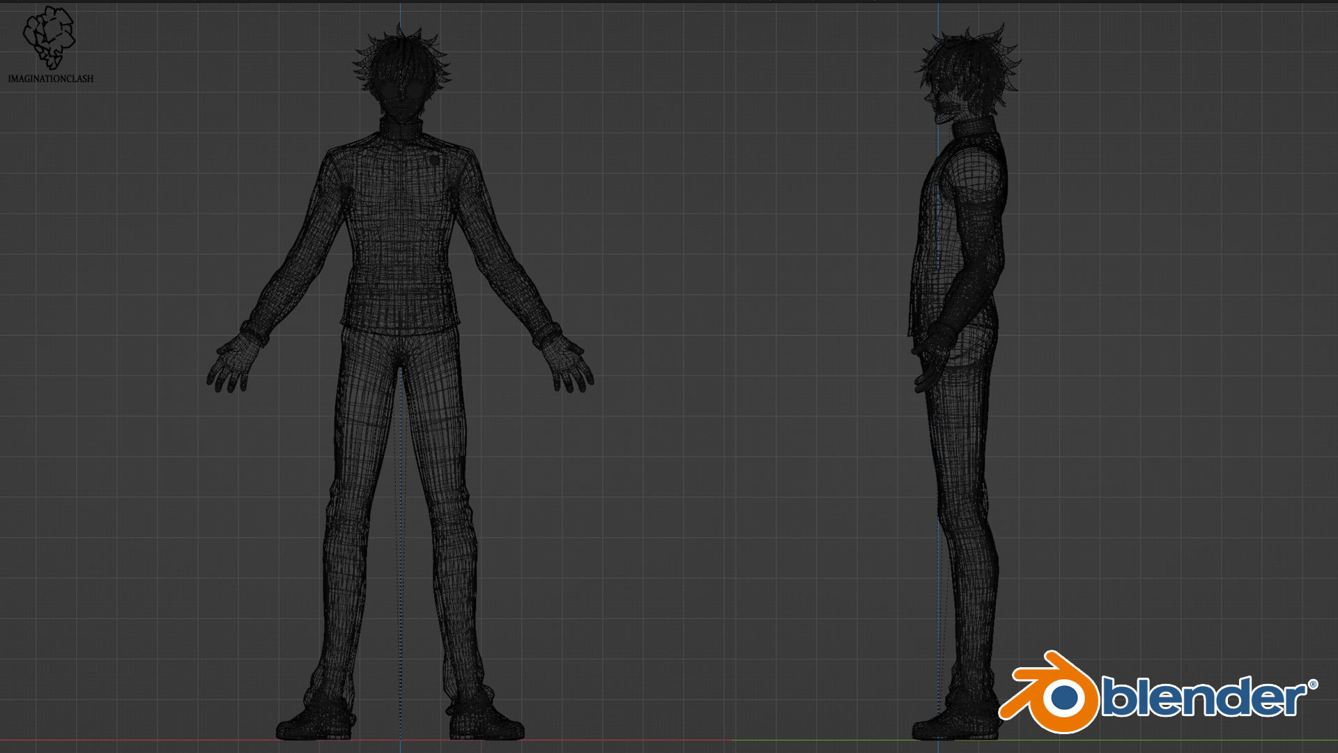 Gojo Satoru 3D model rigged | CGTrader