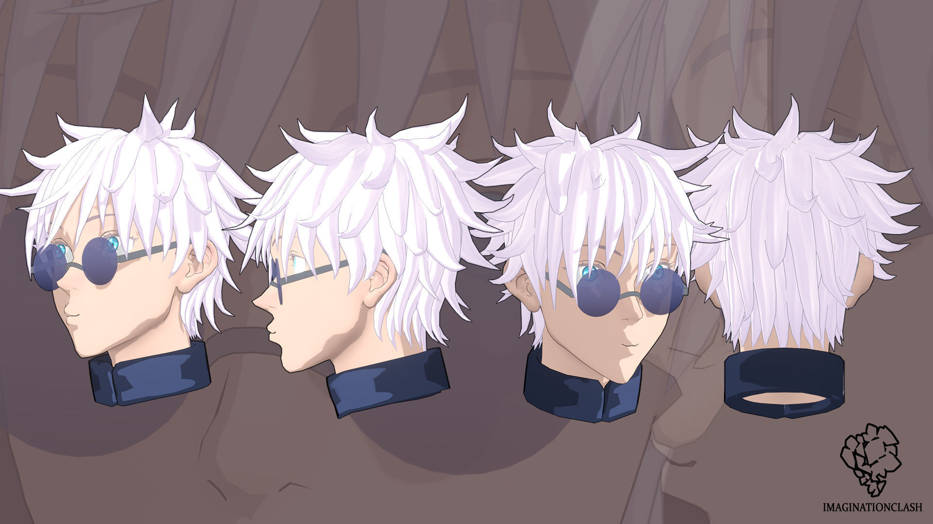 Gojo Satoru 3D model rigged | CGTrader