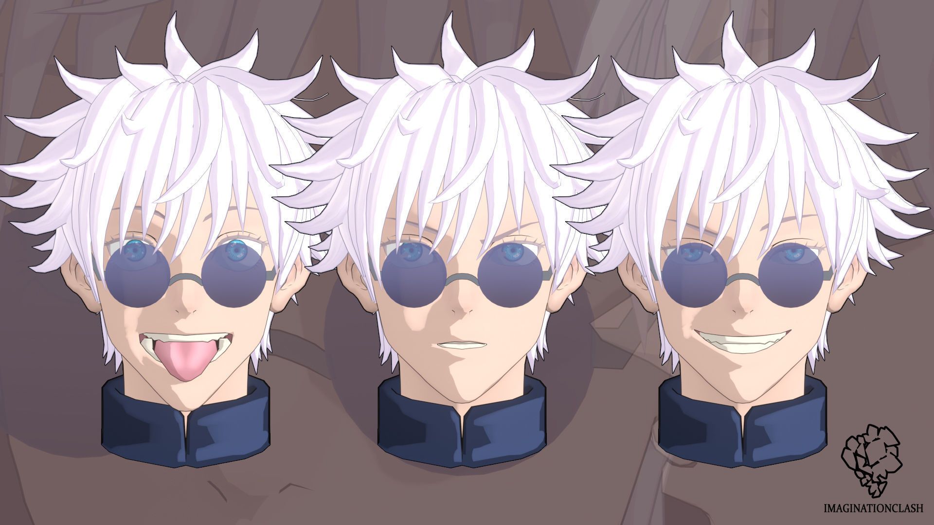 Gojo Satoru 3D model rigged | CGTrader