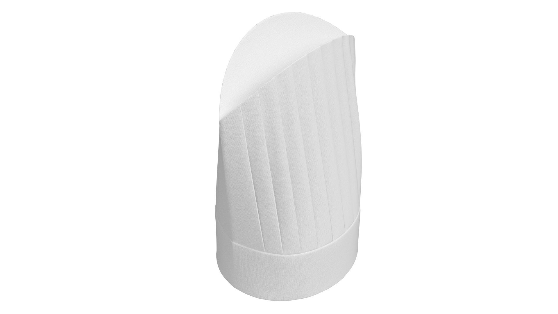 Tall Chef Hat 04 White 3D model | CGTrader