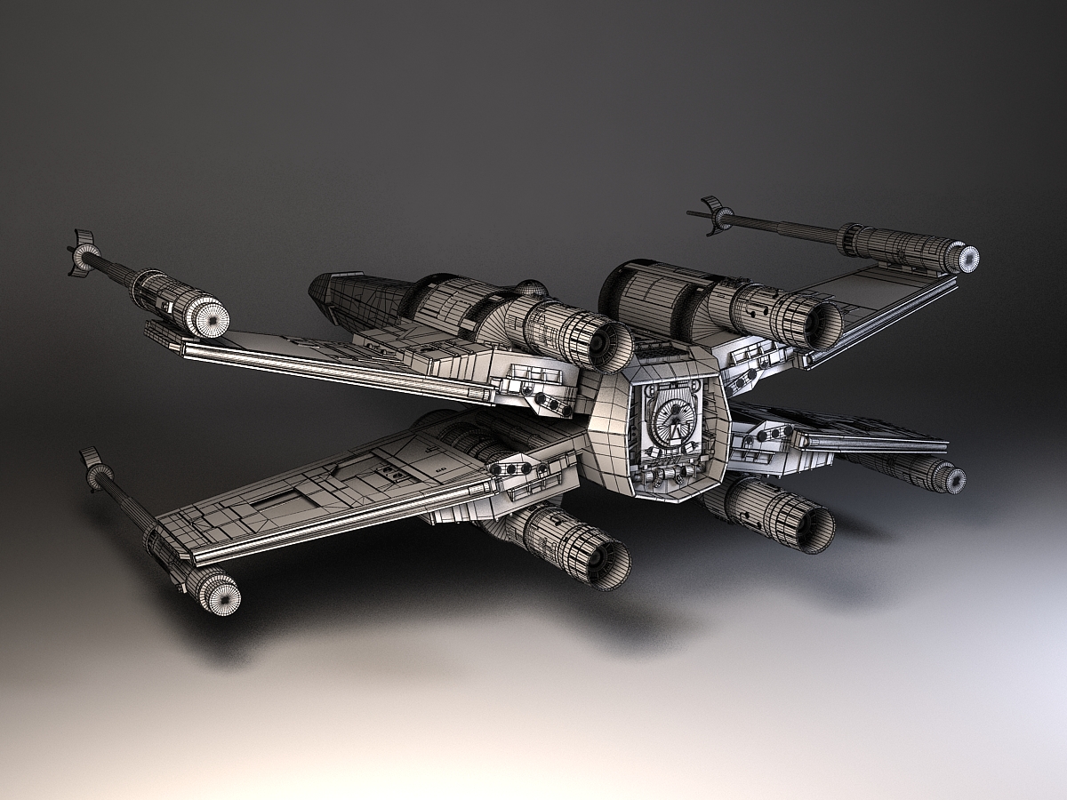 Star Wars X-Wing Fighter 3D model | CGTrader