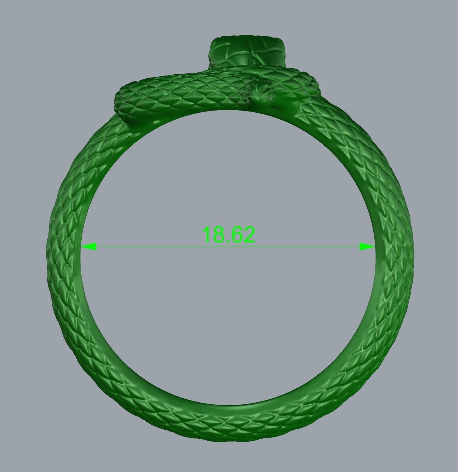 Snake Ring 3D model 3D printable | CGTrader