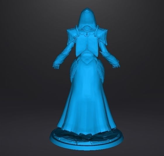 MOON TEMPLE FEMALE MAGE PRIESTESS MINIATURE MODEL FANTASY GAMES 3D ...
