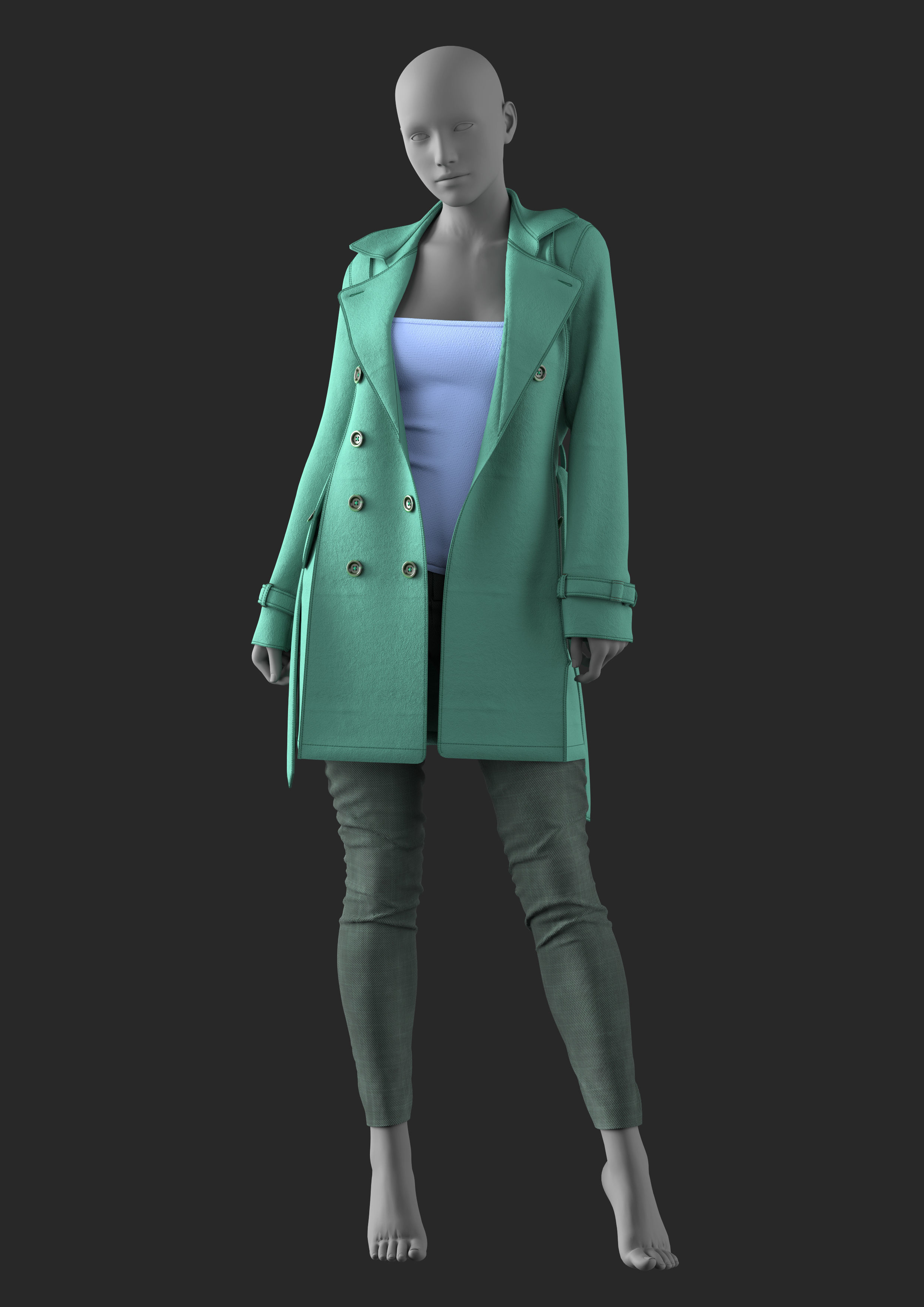Girls Outfit 68 - Marvelous Designer 3D model | CGTrader