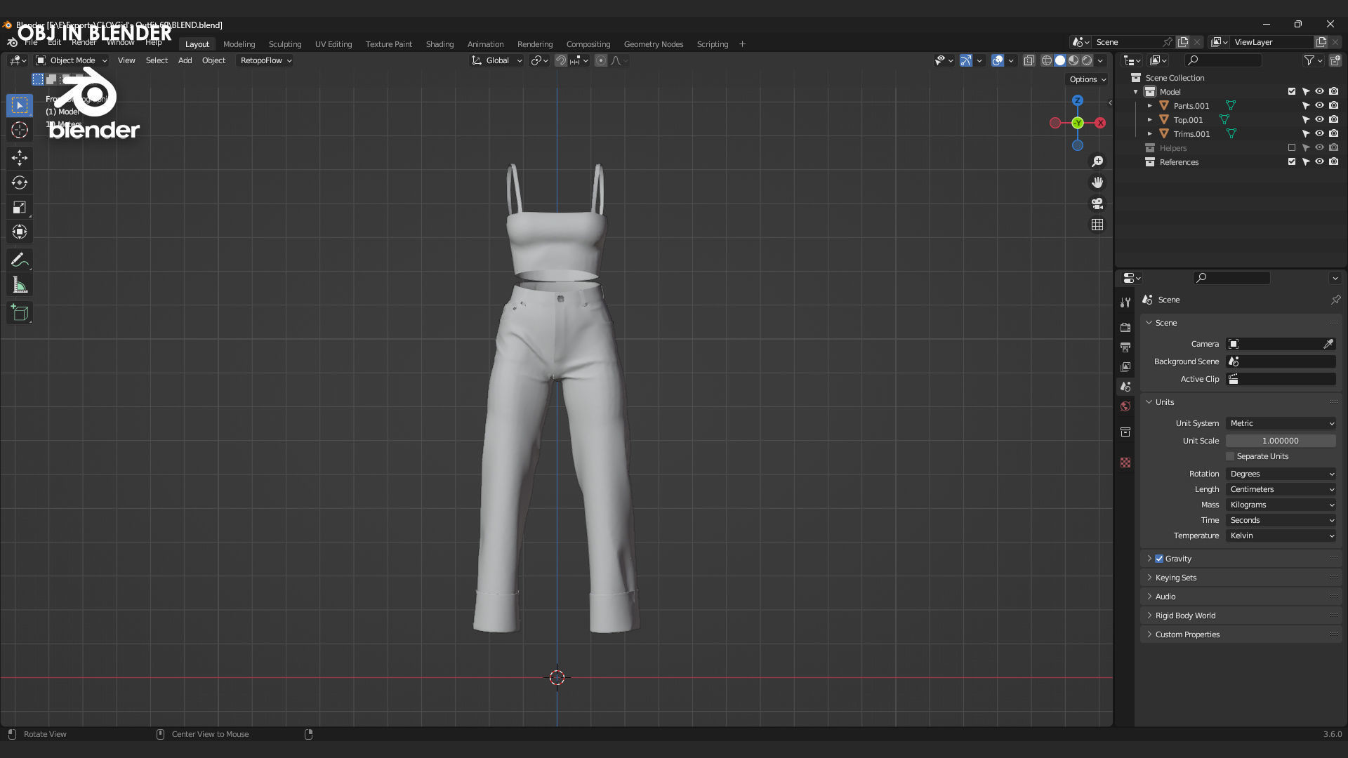 Girls Outfit 69 - Marvelous Designer 3D model | CGTrader