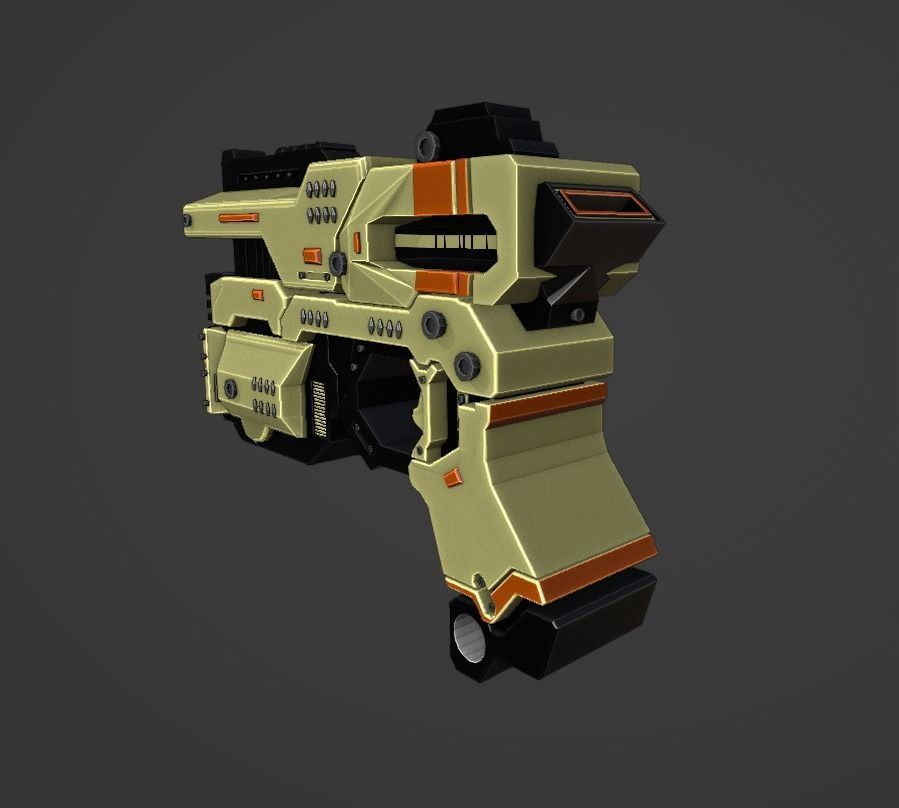 3D model 3D Sci-fi weapon VR / AR / low-poly | CGTrader