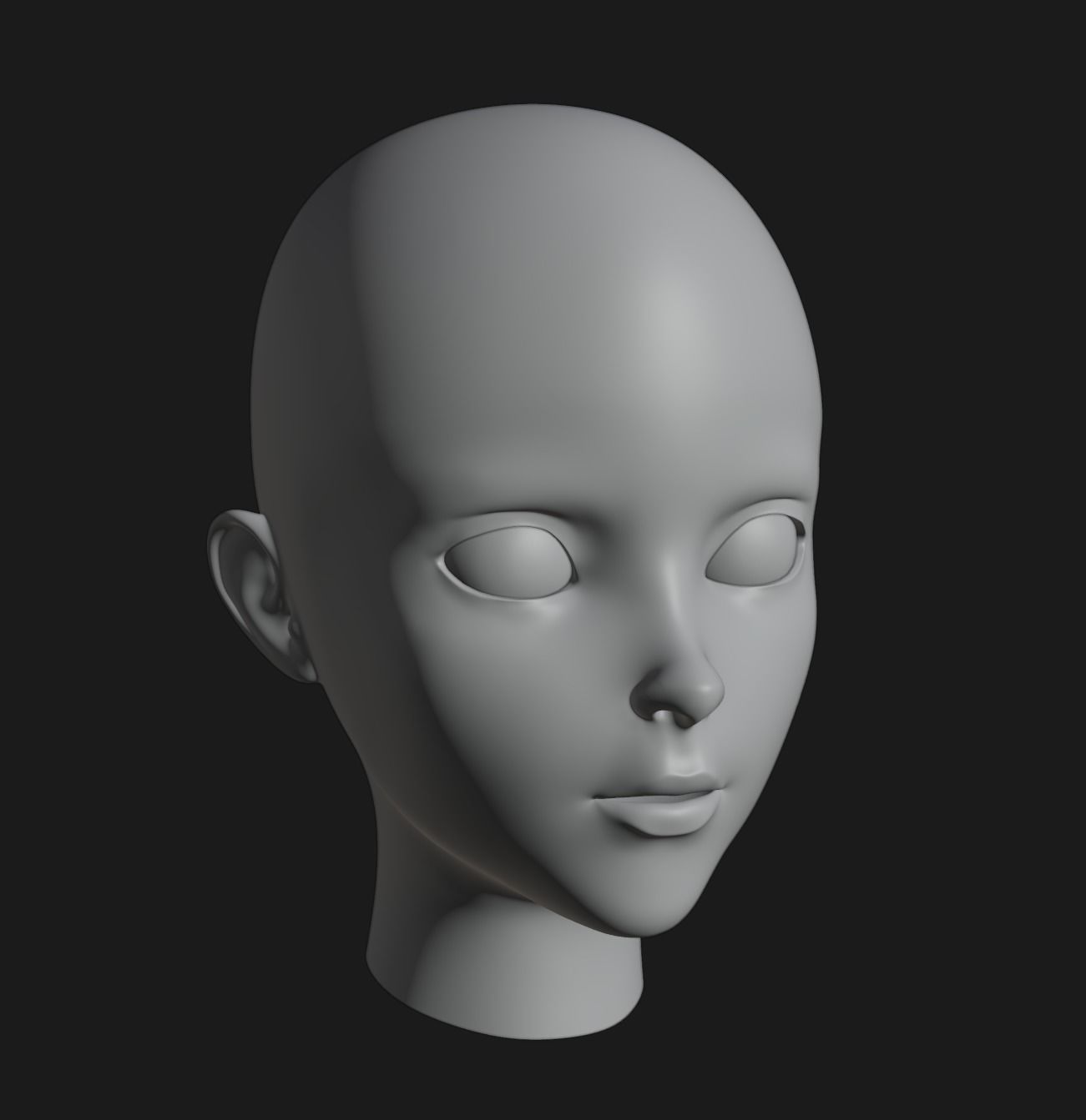 3D model Stylized Female Girl Retopology VR / AR / low-poly | CGTrader