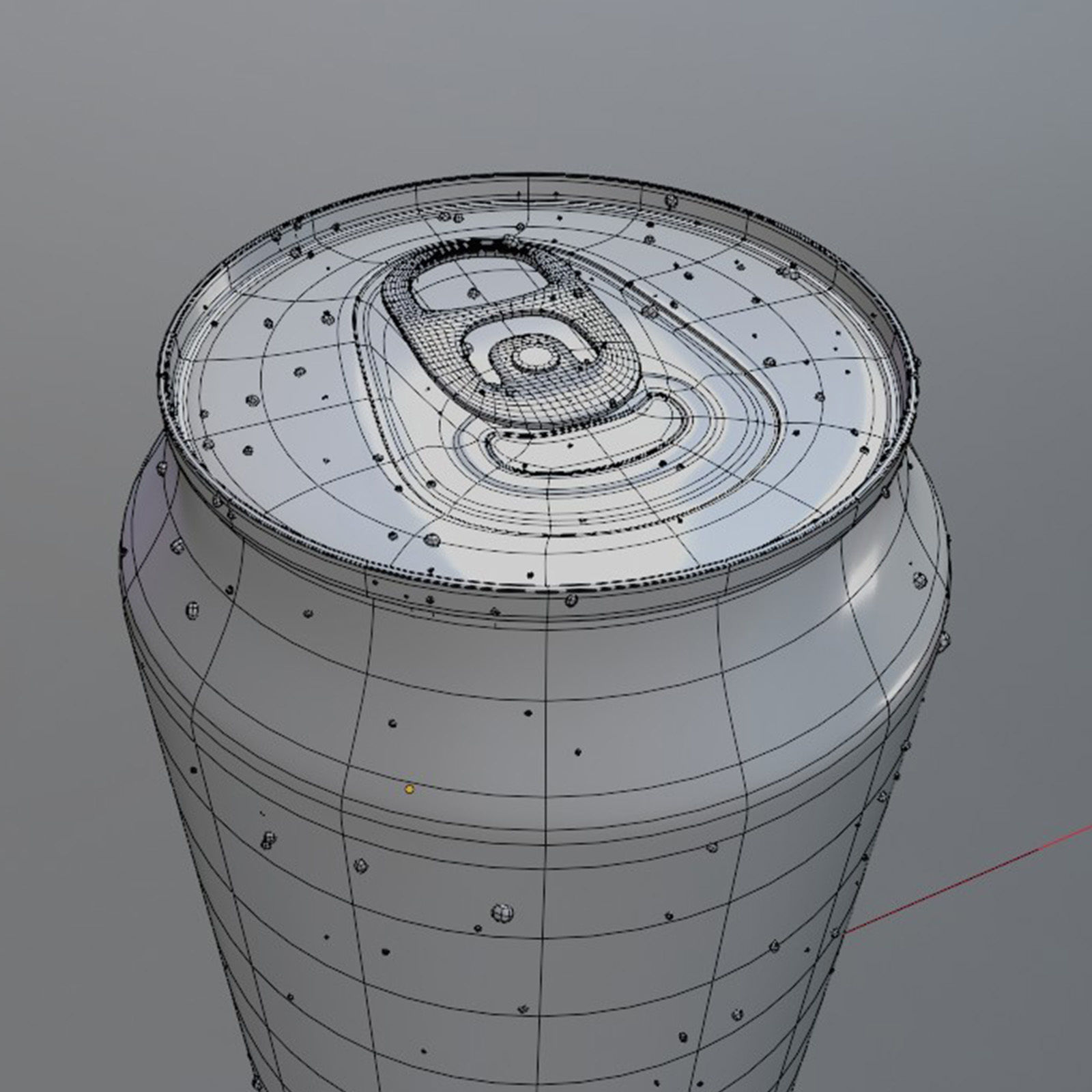 Beverage can 330ml with label and water drops 3D model | CGTrader