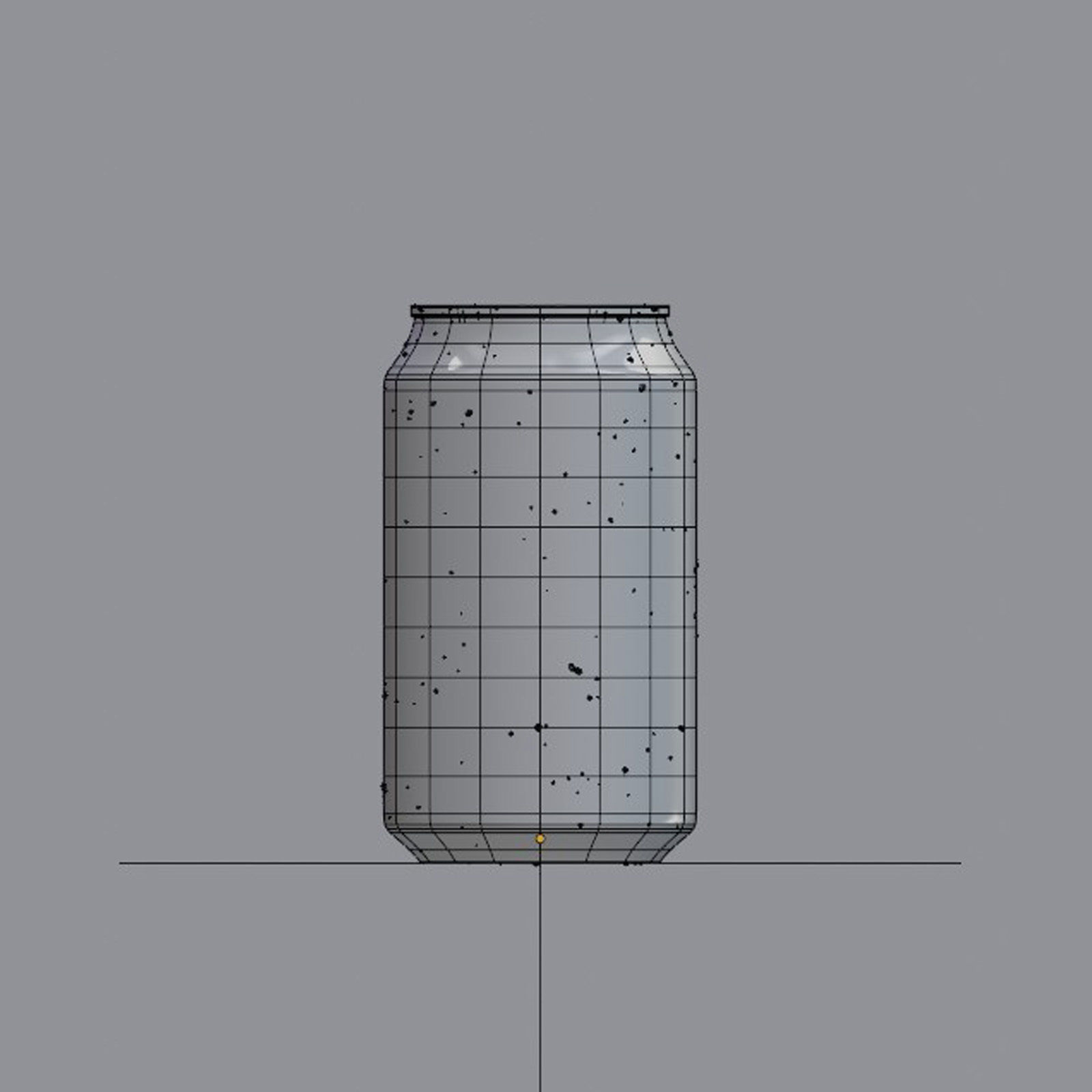Beverage can 330ml with label and water drops 3D model | CGTrader