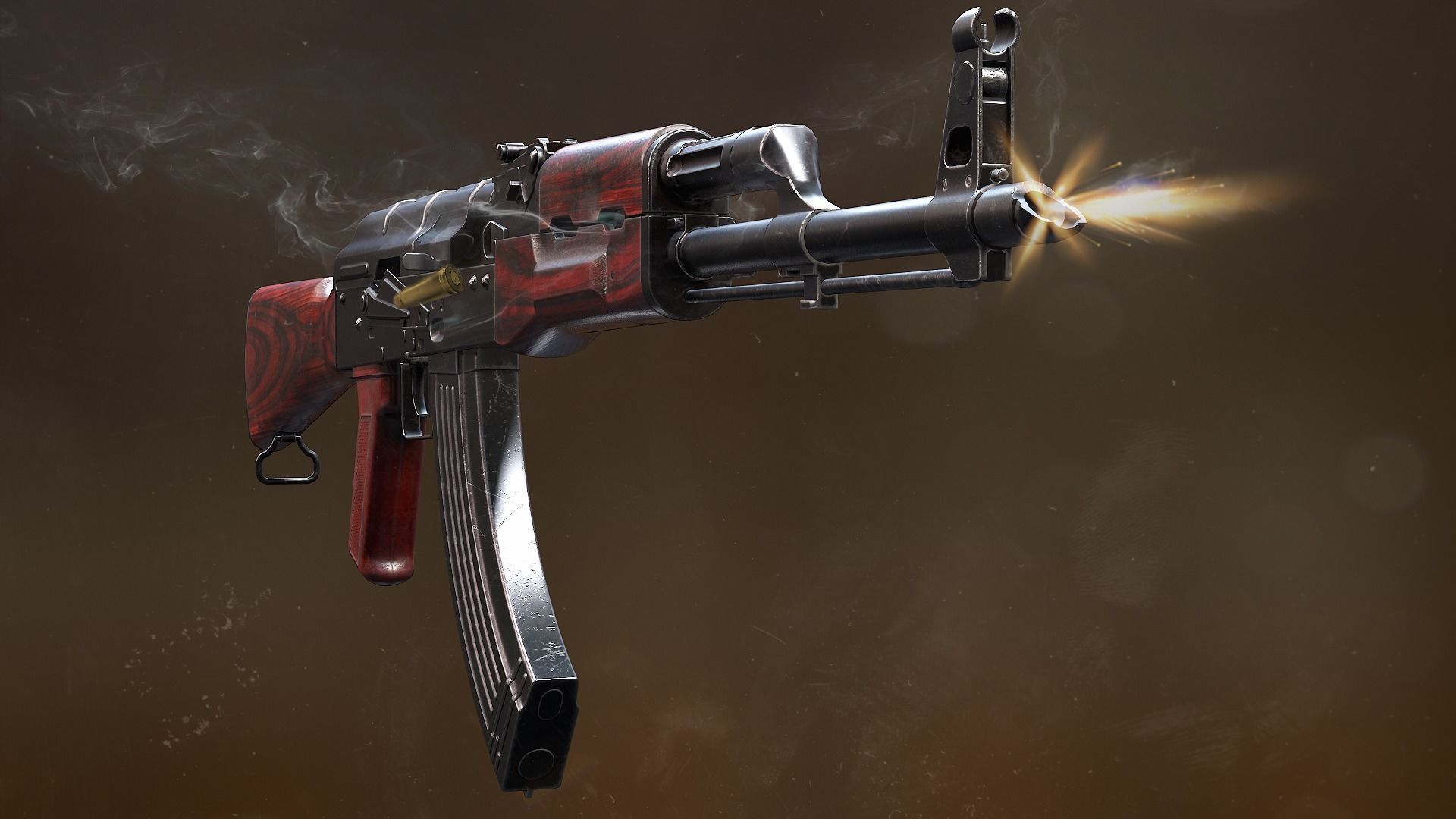 3D model AKM - Kalashnikov Automatic Rifle Modernised VR / AR / low ...