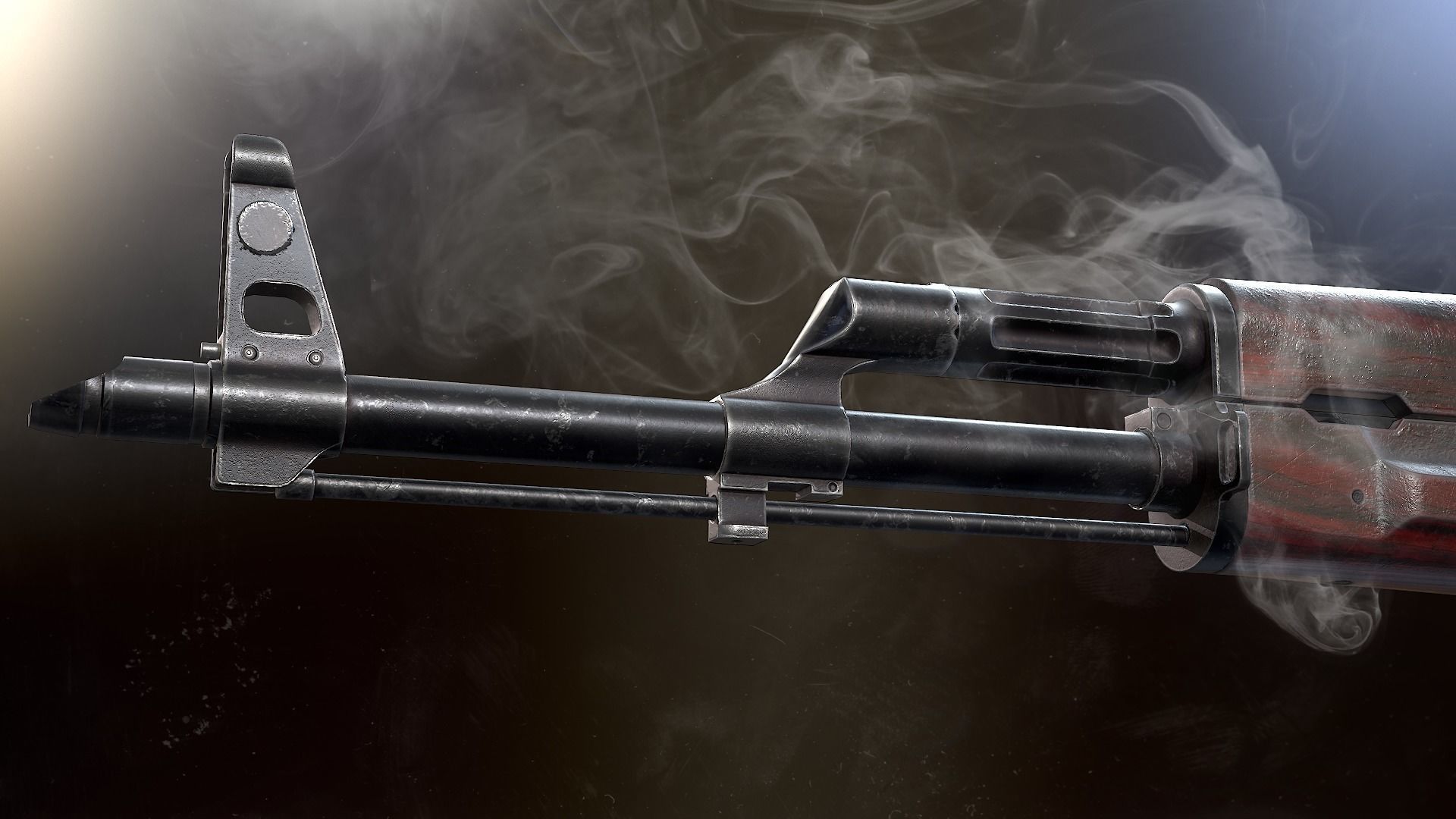 3D model AKM - Kalashnikov Automatic Rifle Modernised VR / AR / low ...