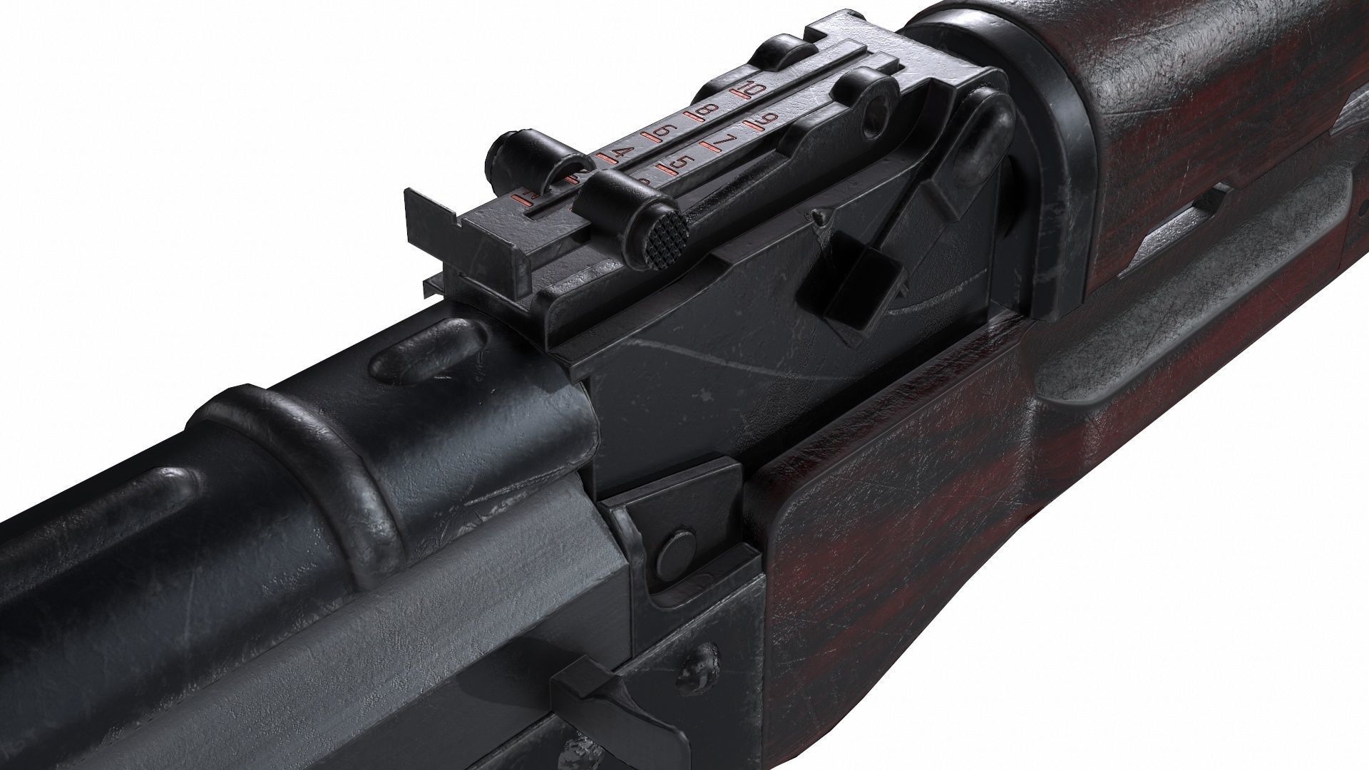3D model AKM - Kalashnikov Automatic Rifle Modernised VR / AR / low ...