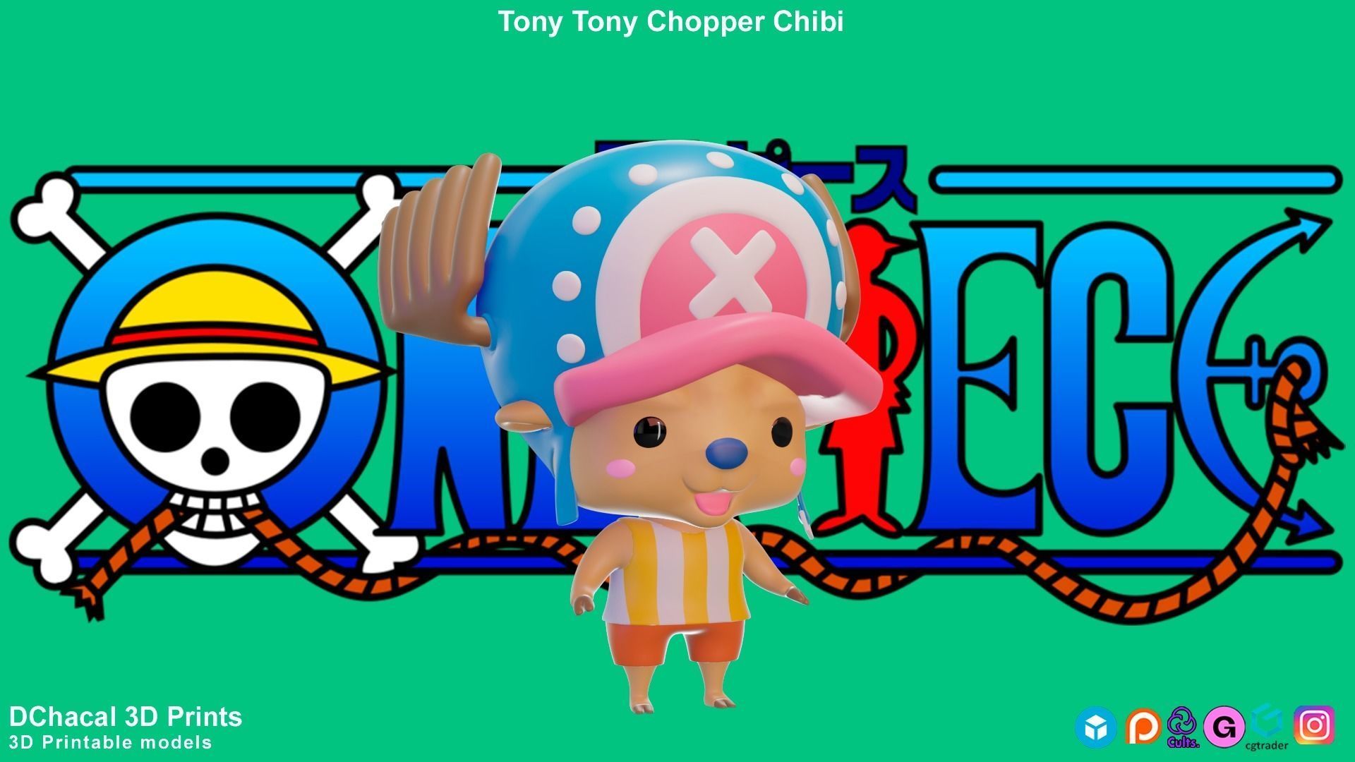 Tony Tony Chopper Chibi - One Piece 3D model 3D printable | CGTrader