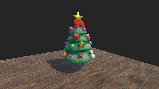 3D model Low-poly Christmas Tree VR / AR / low-poly | CGTrader