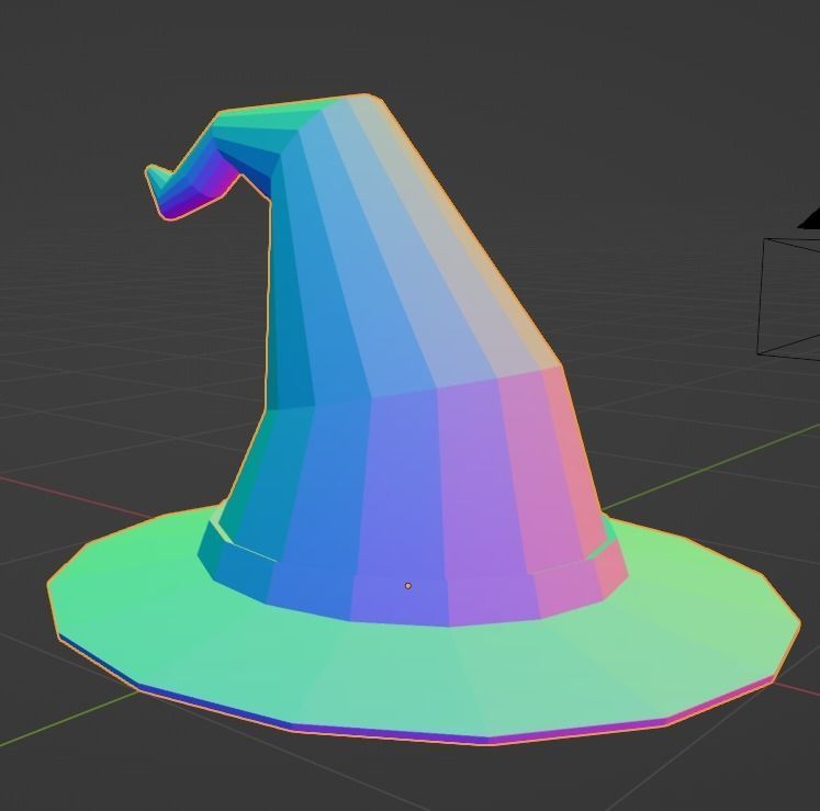 Witch hat Lowpoly free VR / AR / low-poly 3D model | CGTrader