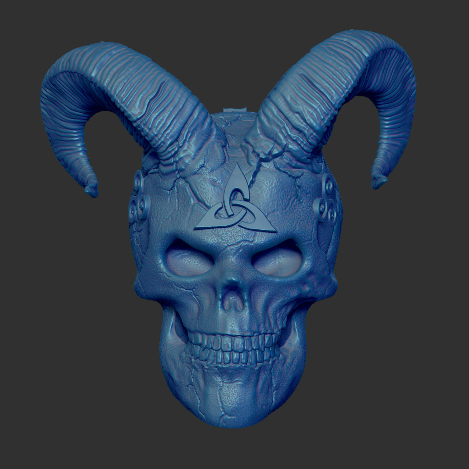Celtic-Skull-IIII Ram 3D Model Print File 3D model 3D printable | CGTrader