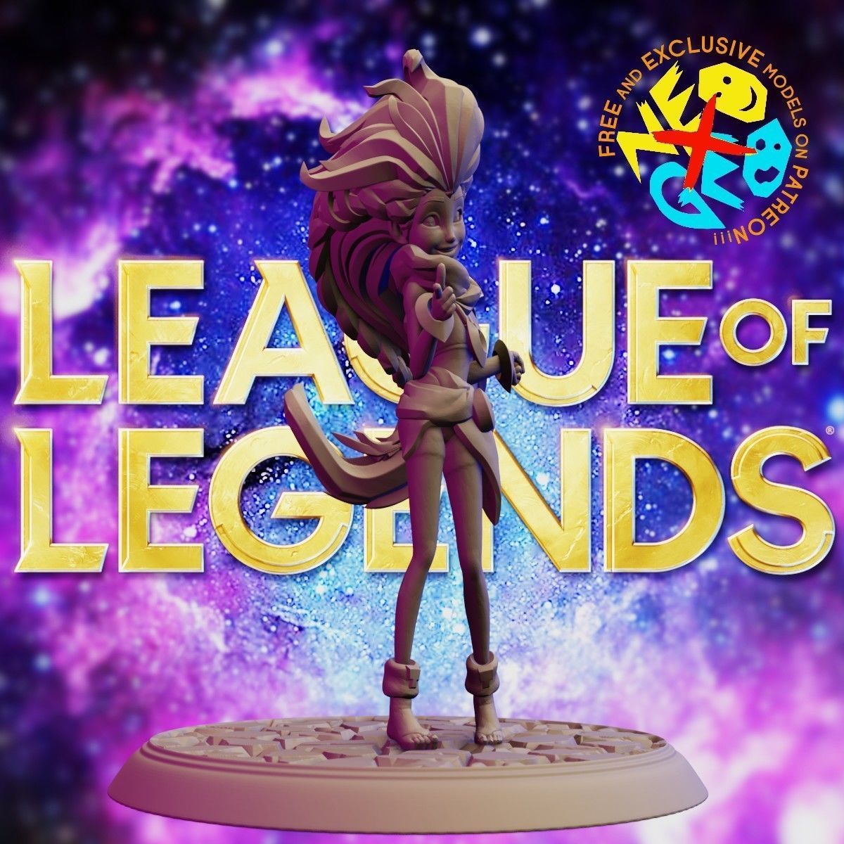 ZOE - LEAGUE OF LEGENDS free 3D model 3D printable | CGTrader