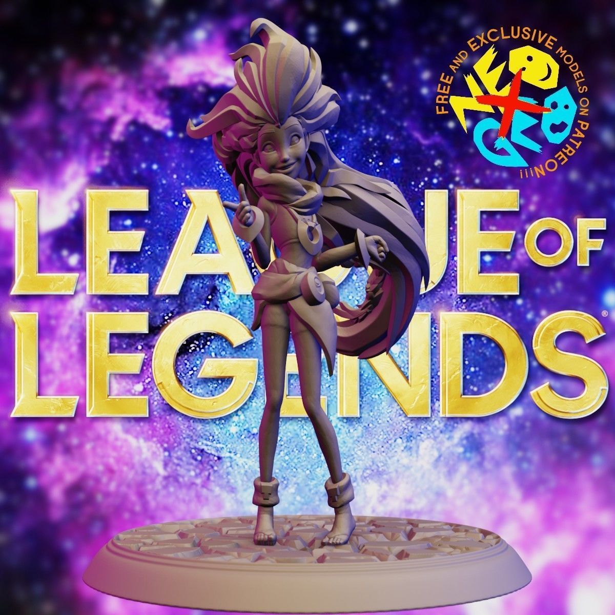 ZOE - LEAGUE OF LEGENDS free 3D model 3D printable | CGTrader
