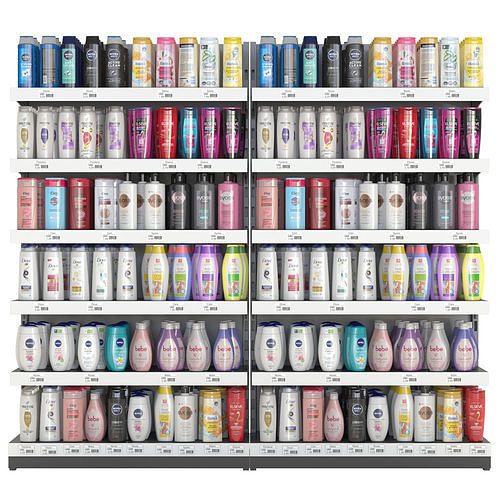 3D model Shampoo Store Shelves VR / AR / low-poly | CGTrader