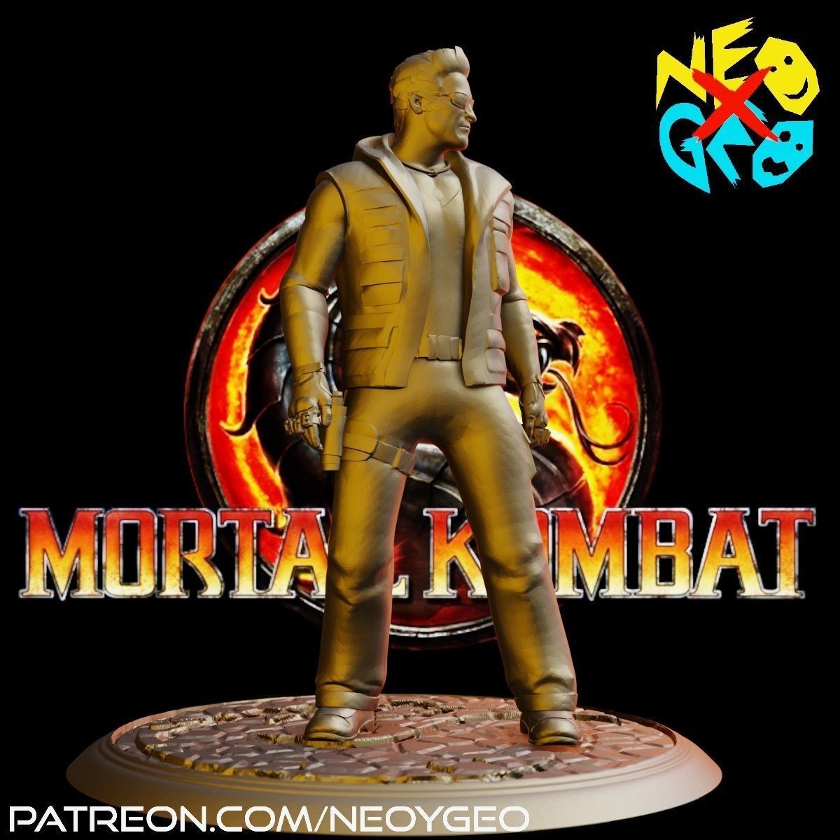 JOHNNY CAGE - MORTAL KOMBAT 3D model 3D printable | CGTrader