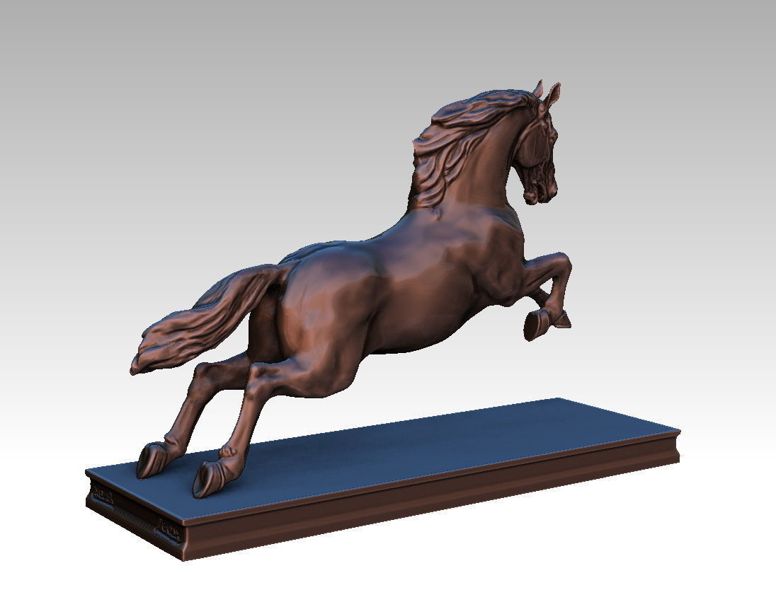 Running horse Cavallo in corsa 3d print ready 3D model 3D printable ...
