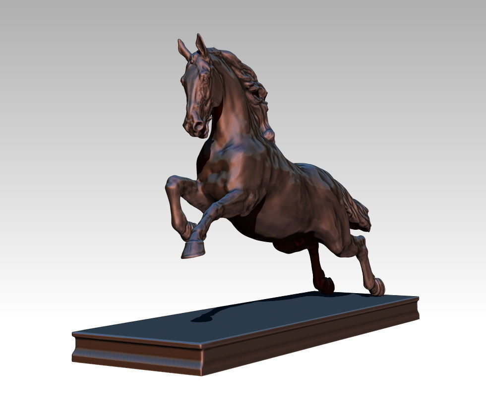 Running horse Cavallo in corsa 3d print ready 3D model 3D printable ...