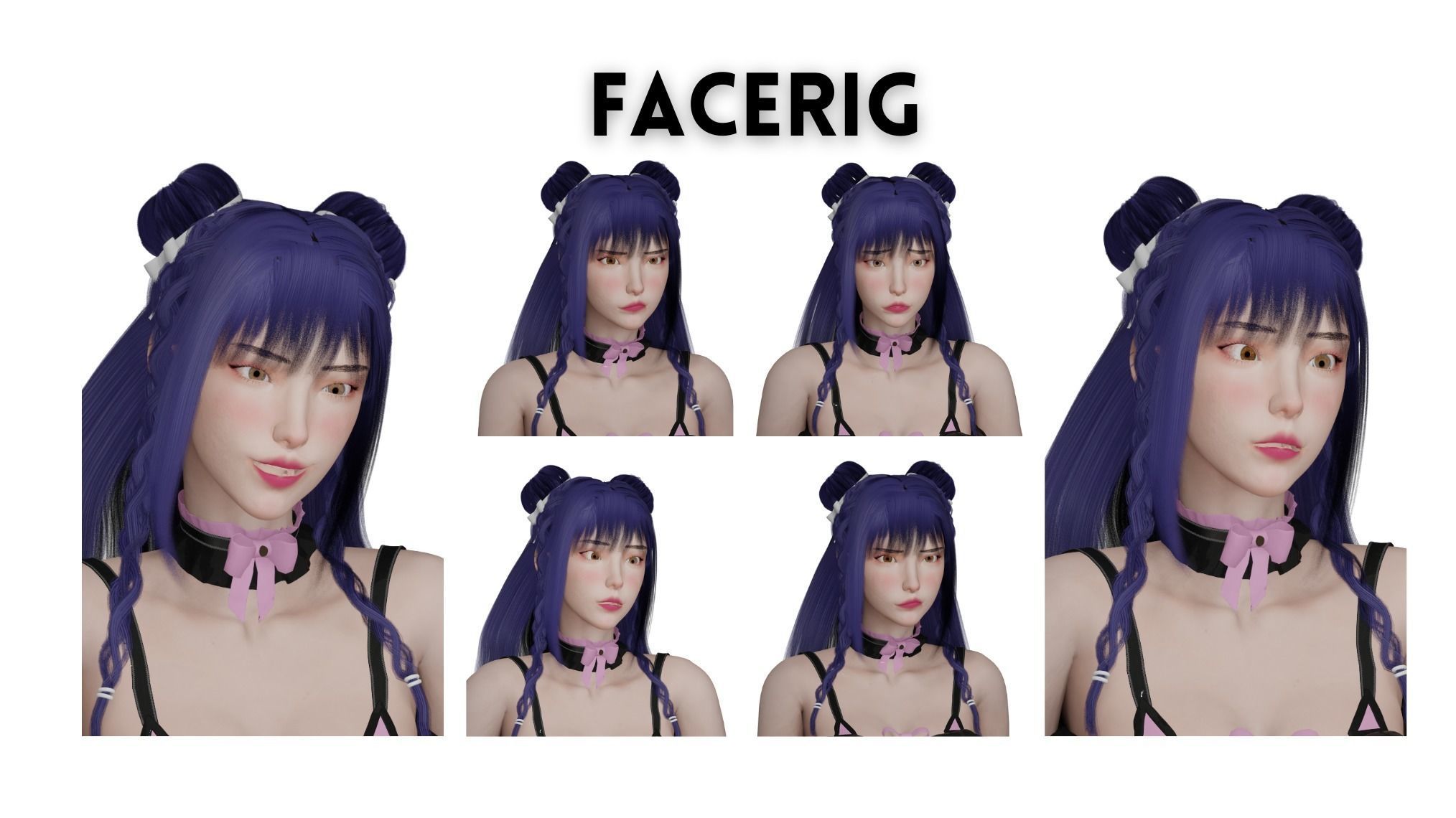 3D model Cute Girl - Game Ready VR / AR / low-poly | CGTrader