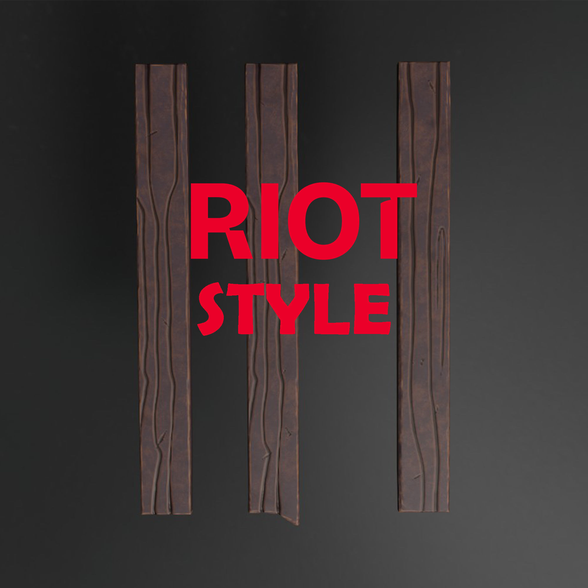 3D model Riot style wooden planks VR / AR / low-poly | CGTrader