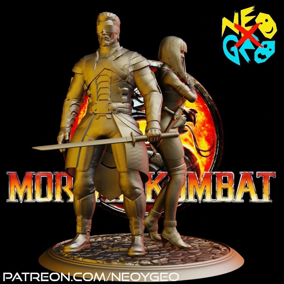 TANYA AND KENSHI - MORTAL KOMBAT 3D model 3D printable | CGTrader