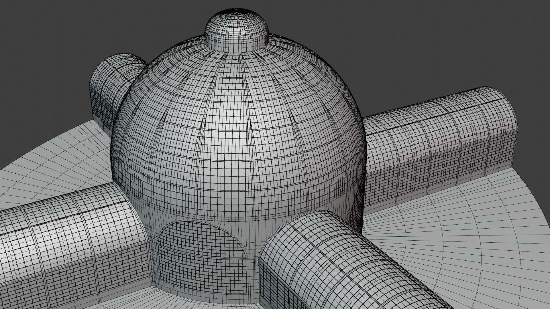 Pavilion glass building 3D model | CGTrader