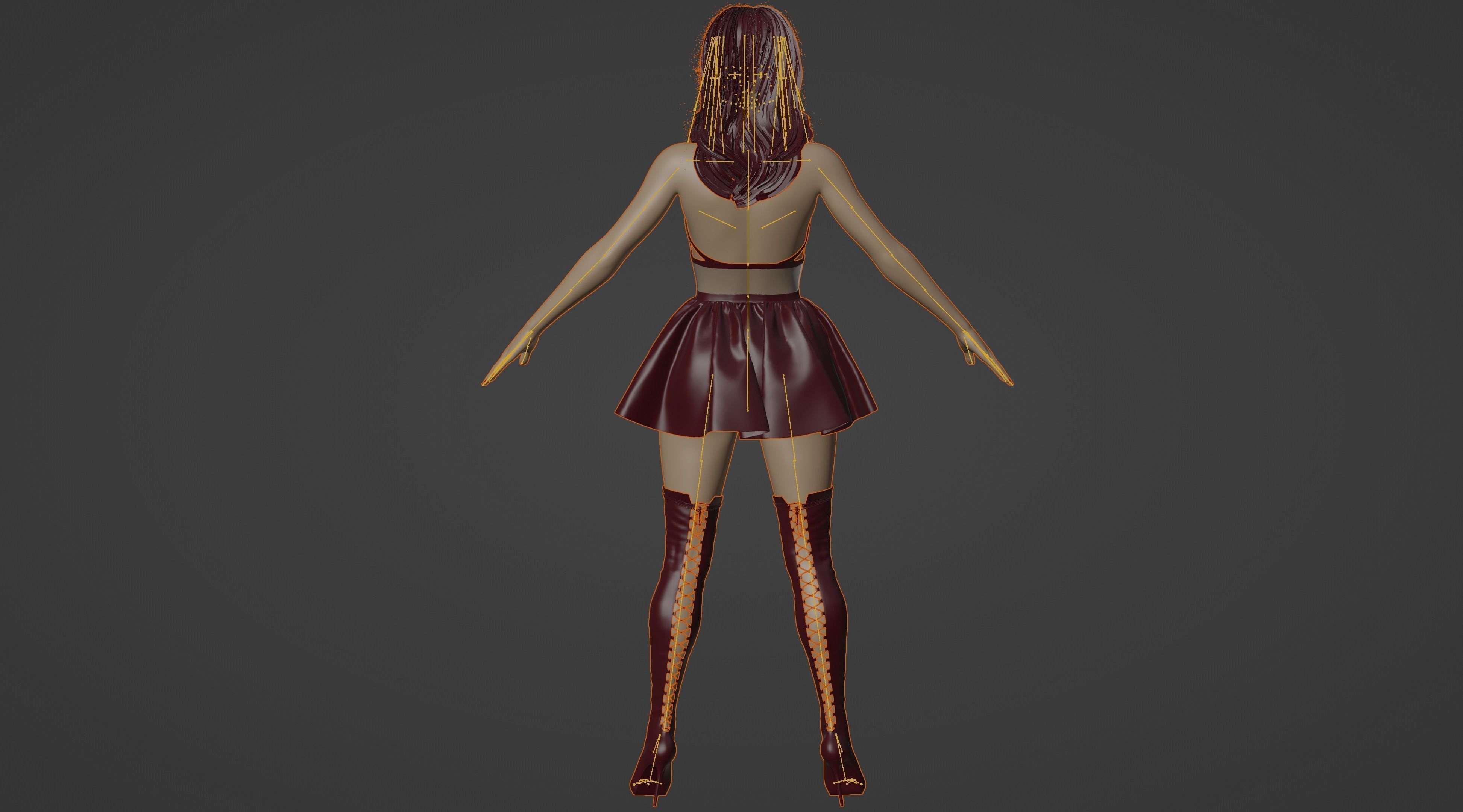 3D model Blonde Supermodel Rapper Iggy Azalea with Party Concert Outfit ...