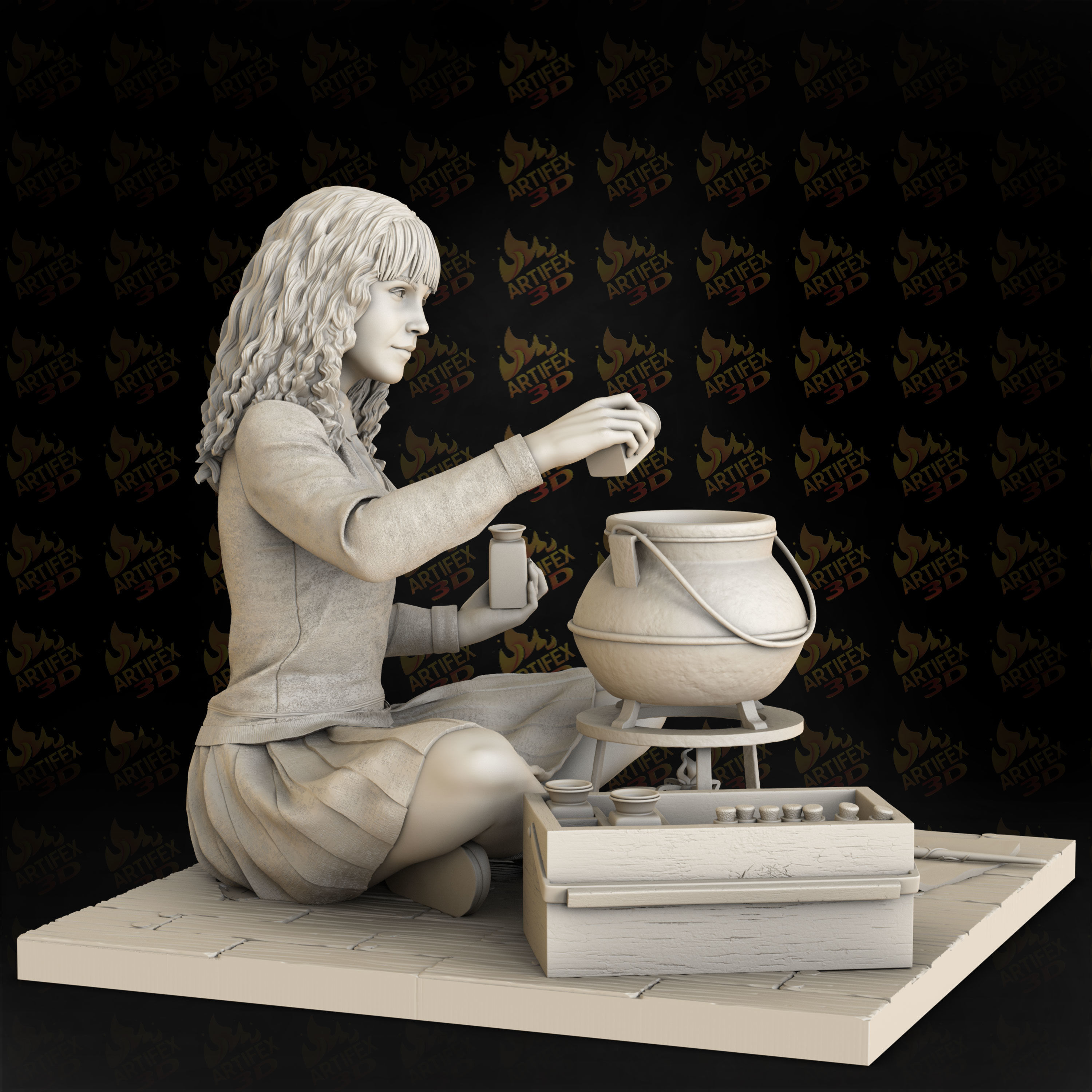 Hermione Granger 3D model 3D printable | CGTrader
