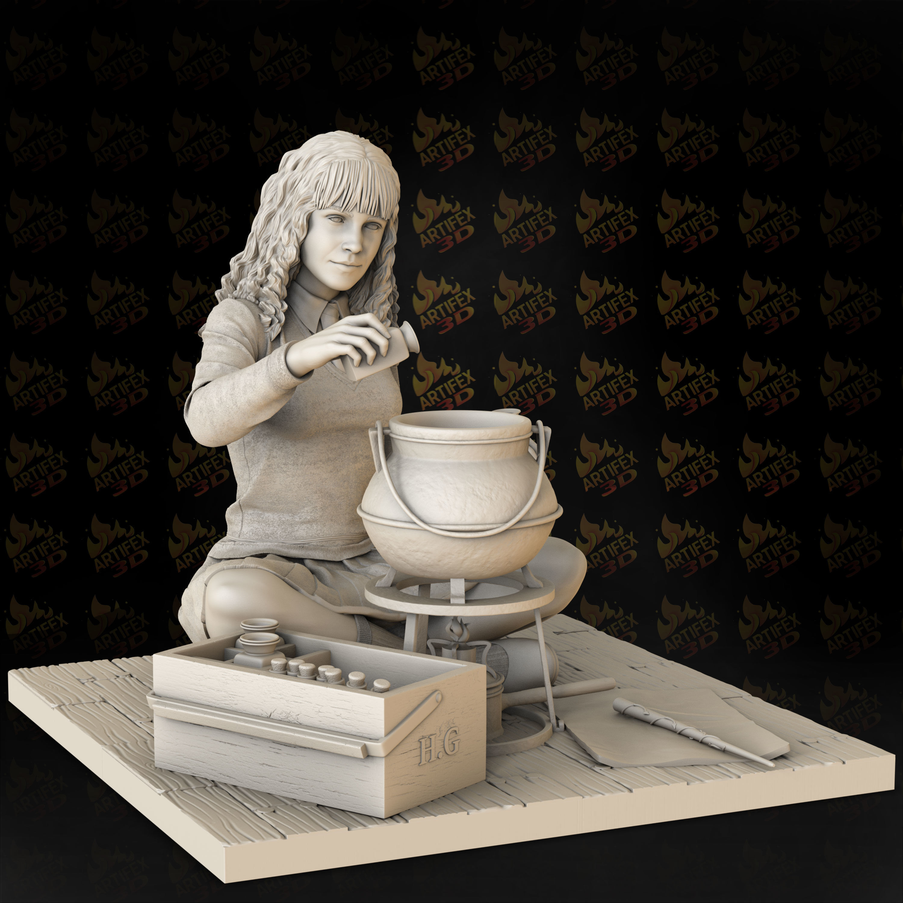 Hermione Granger 3D model 3D printable | CGTrader