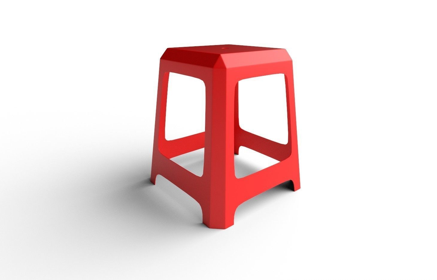3D model Stool Plastic M02 VR / AR / low-poly | CGTrader