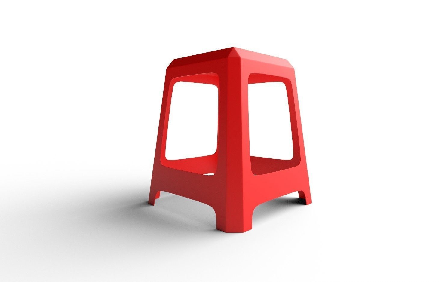 3D model Stool Plastic M02 VR / AR / low-poly | CGTrader