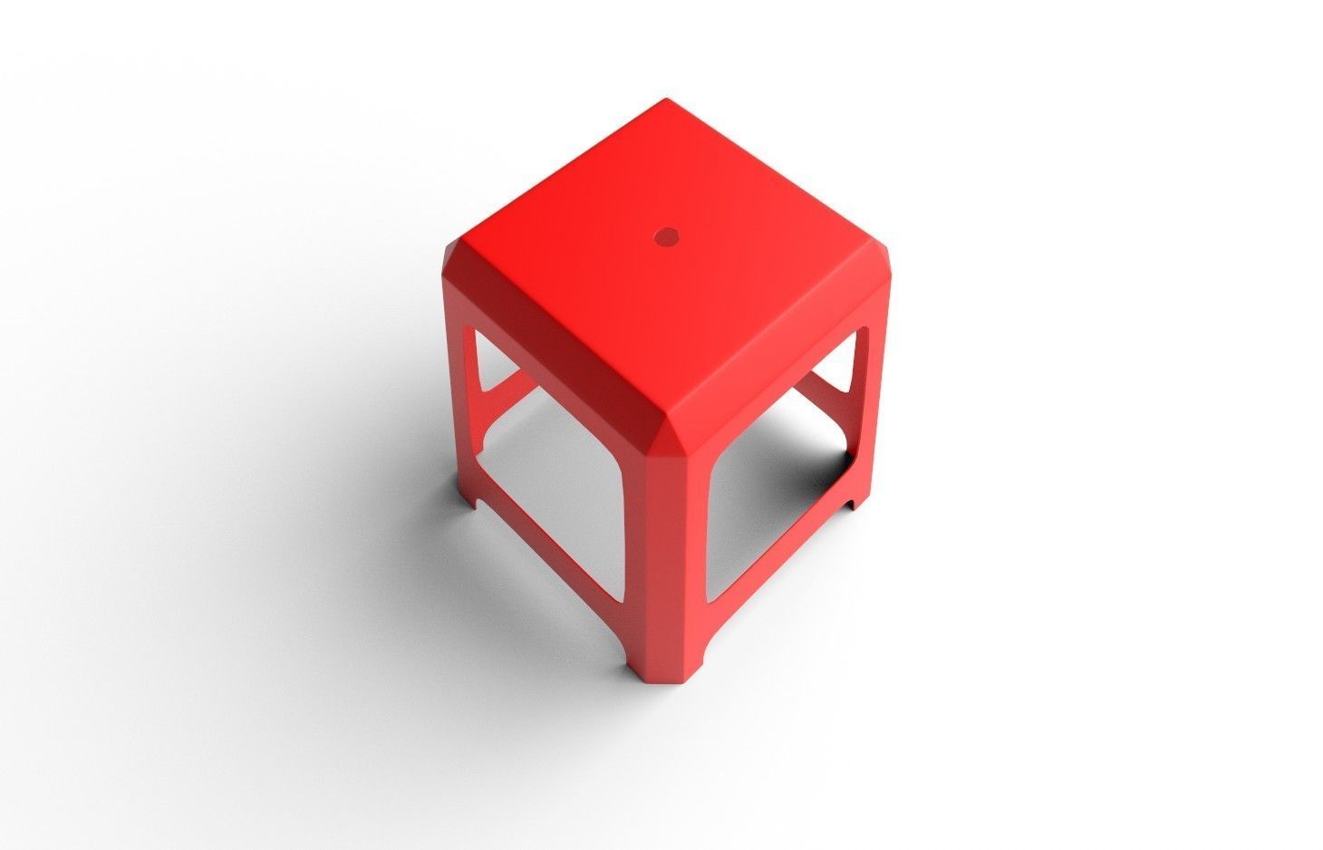 3D model Stool Plastic M02 VR / AR / low-poly | CGTrader