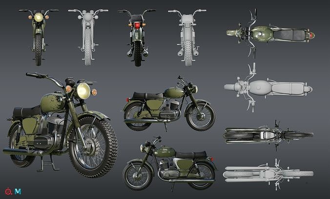 motorcycle 3D model | CGTrader