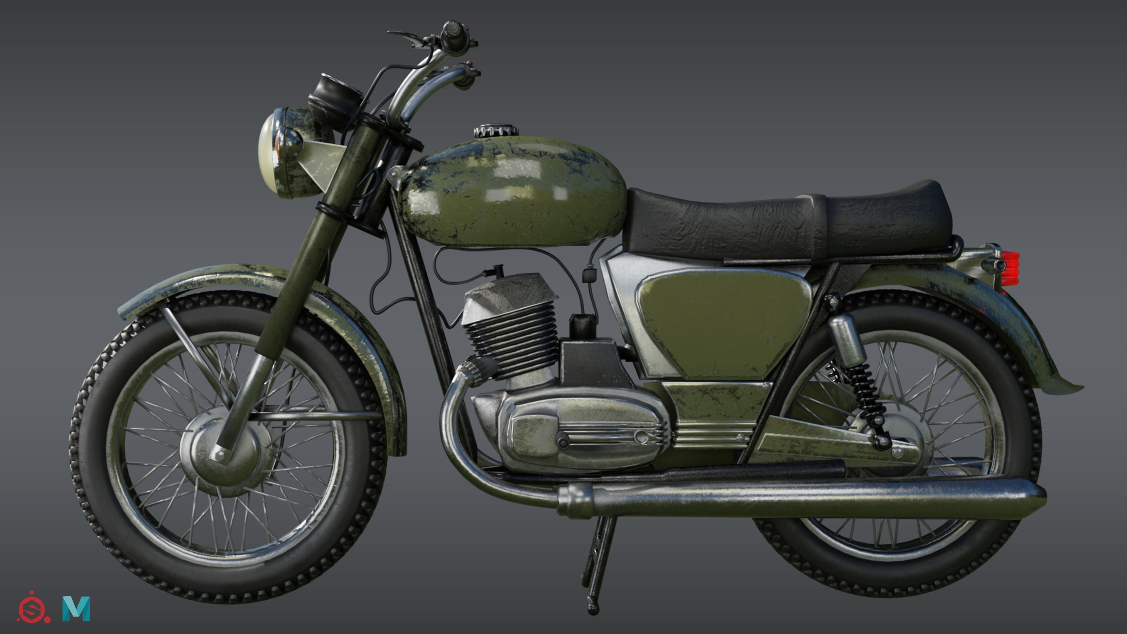 motorcycle 3D model | CGTrader