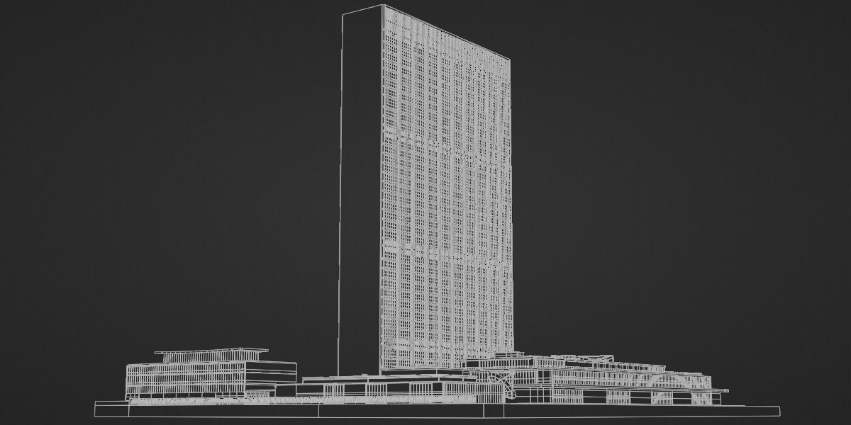 Headquarters Of The United Nations Building 3D model | CGTrader