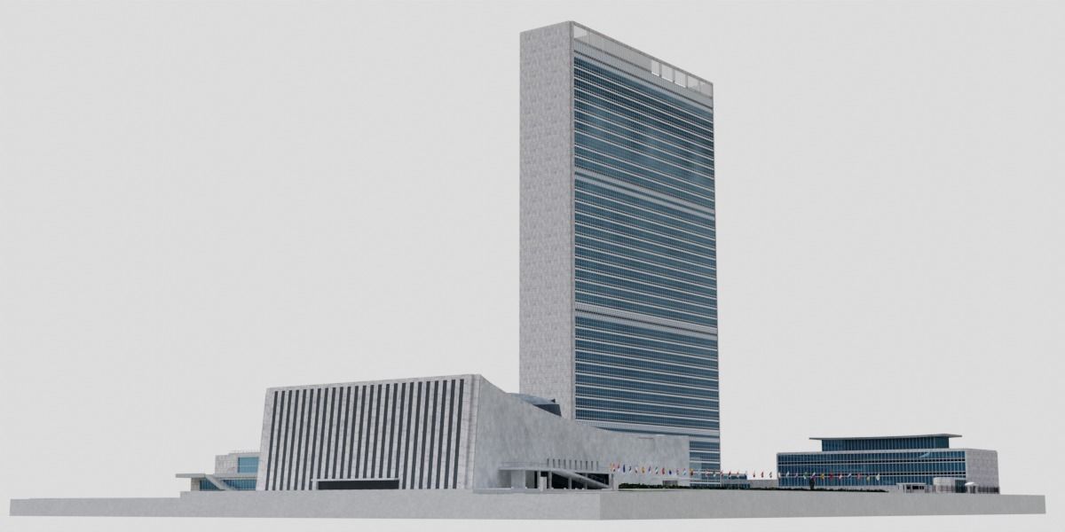 Headquarters Of The United Nations Building 3D model | CGTrader