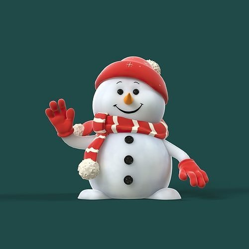 Snowman 3D model | CGTrader