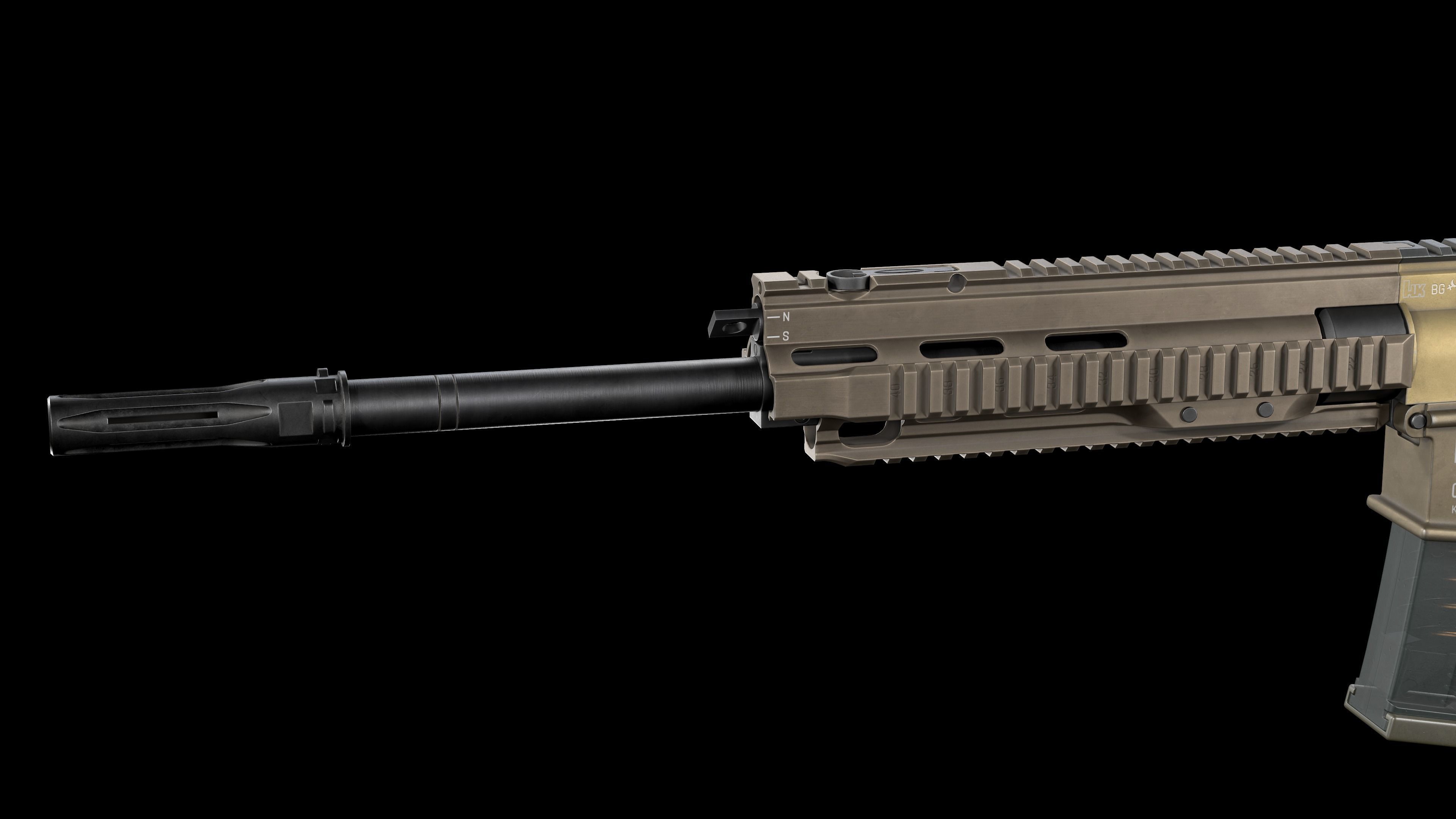 3D model Modular Sniper Rifle HK G28 standart VR / AR / low-poly | CGTrader