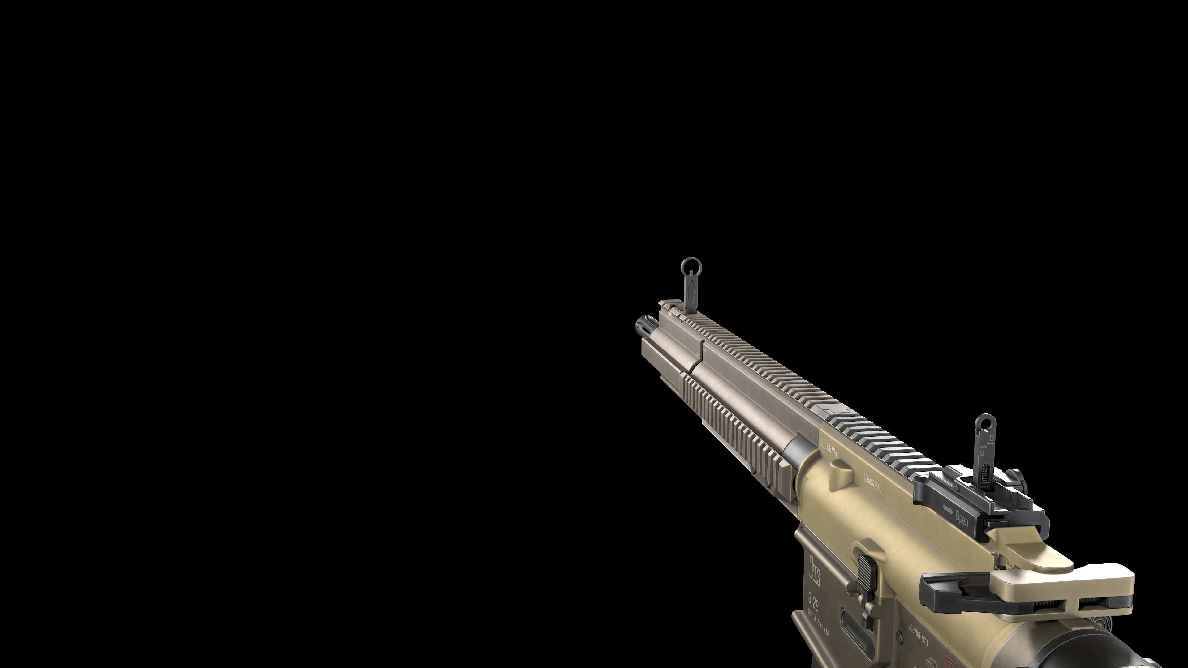 3D model Modular Sniper Rifle HK G28 standart VR / AR / low-poly | CGTrader